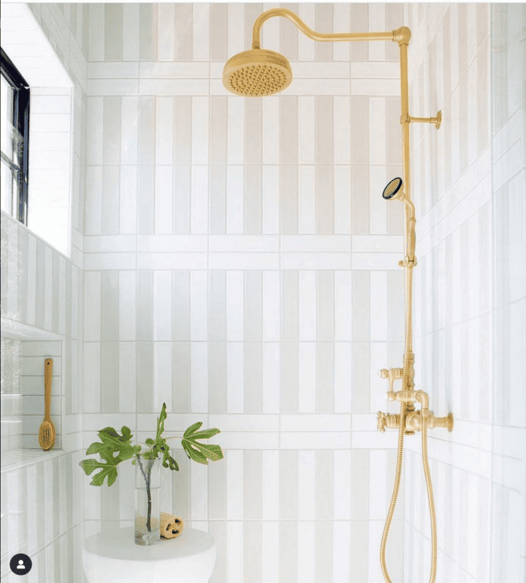 11 White and Light-Colored Shower Tile Ideas - TheHomeRoute
