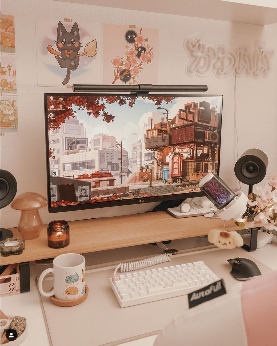 14 Cozy Gamer Girl Desk Setups - TheHomeRoute