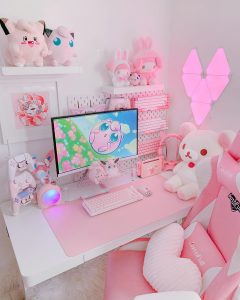 14 Cozy Gamer Girl Desk Setups - TheHomeRoute